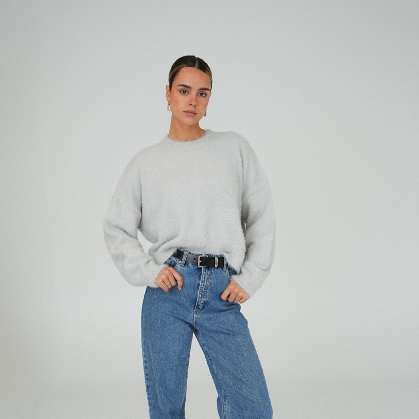 Sable Boxy Knit (Dove) – FORMME